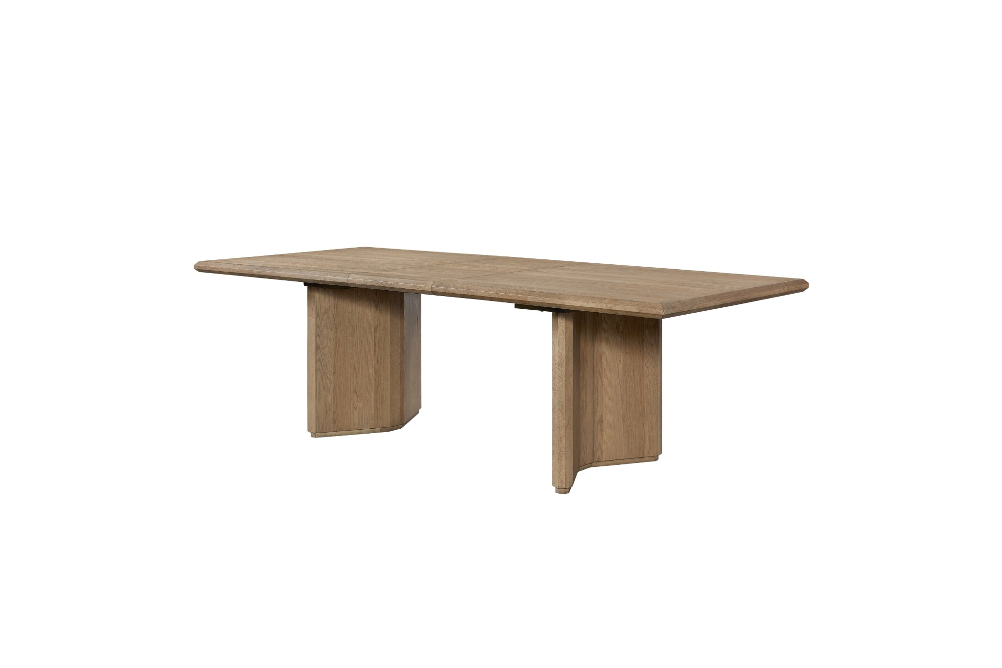 Wheat Angled Double Pedestal Table – Linné